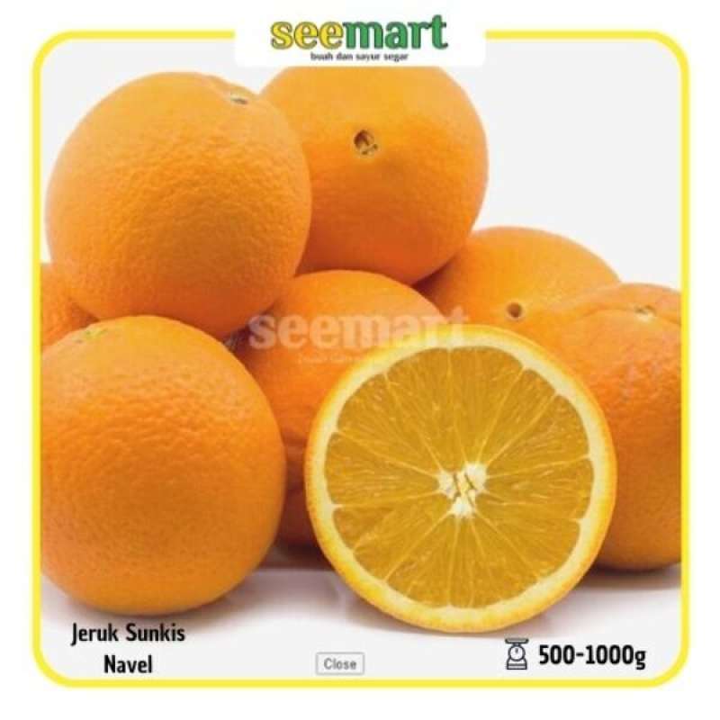 Jual Jeruk Sunkist Navel 950-1050 Gram PREMIUM | Bergaransi di Seller ...