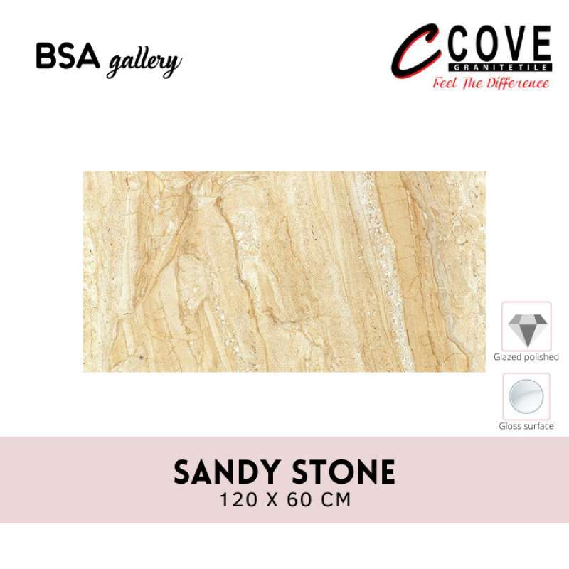 Jual GRANIT COVE 120X60 SANDY STONE / GRANITE TILE 60X120 LANTAI ...