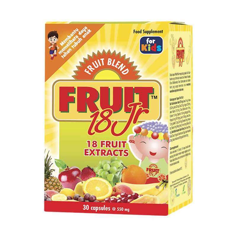 Jual FRUIT 18 JR Multivitamin [30 capsules] di Seller Apotek Pelita ...