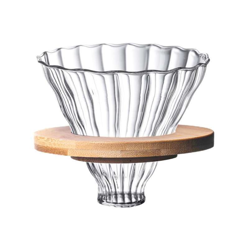 Jual Heat-Resistant Glass Reusable Coffee Dripper Conical Funnel ...
