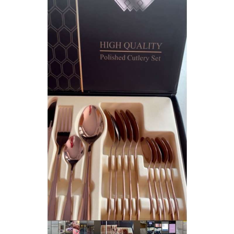 Jual Set Alat Makan 24 Pcs / Cutlery Set 24 Pcs di Seller Varian Home ...