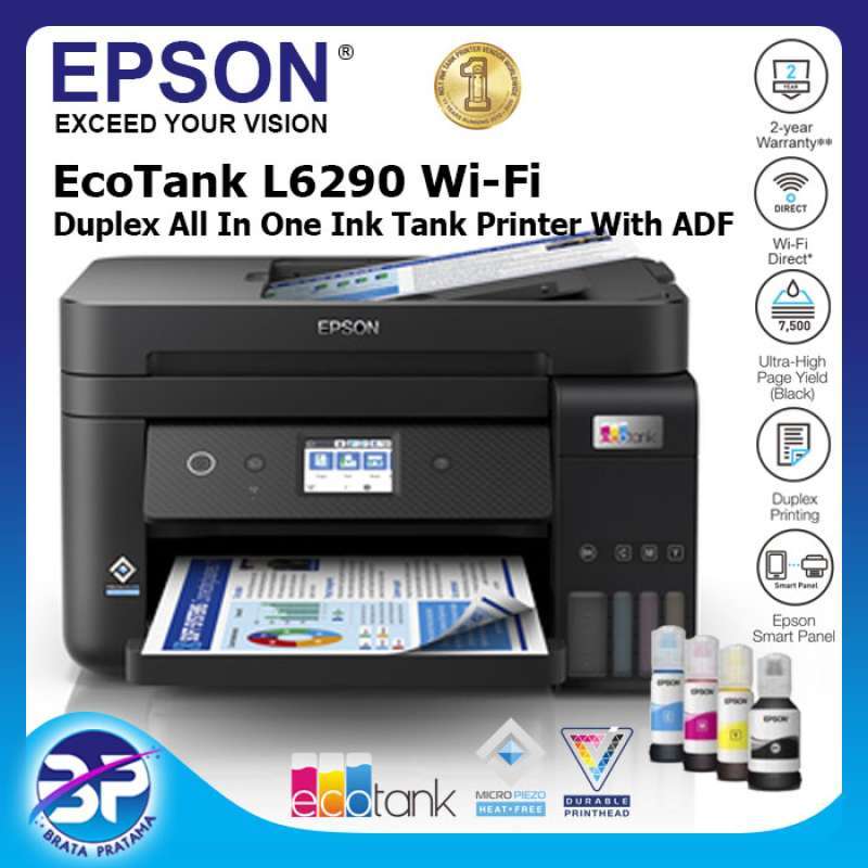 Jual Epson L6290 Wifi Duplex All In One Ink Tank Printer With Adf Di ...