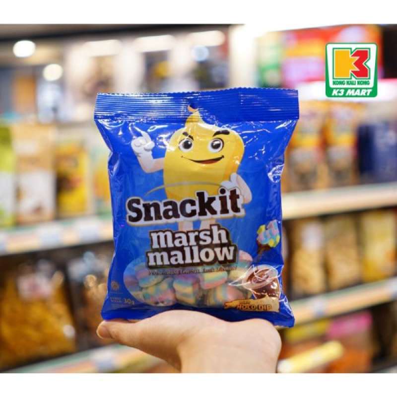 Jual Snackit Marshmallow Kereta Api With Choco Dip 30Gr di Seller ...
