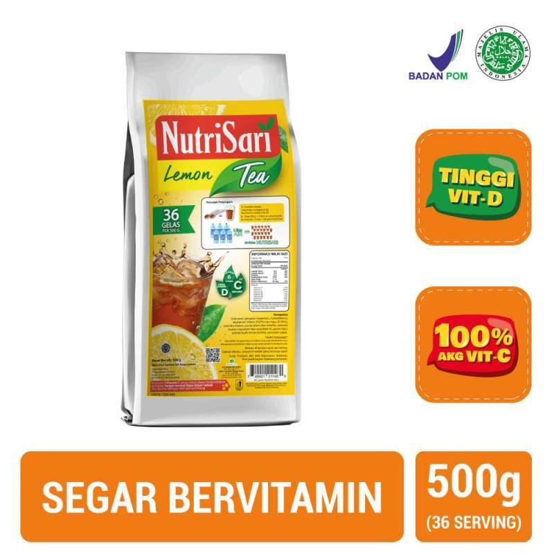 Promo NutriSari Lemon Tea Powder Drink Refill 500 gram - Teh Rasa Buah ...