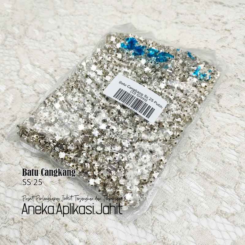 Jual 1.440 Biji Diamond Cangkang / Batu Cangkang / Payet Cangkang Putih ...