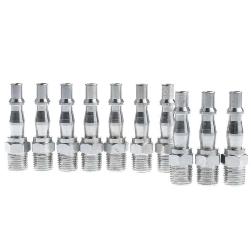 Jual Set of 10pcs Pneumatic Air Quick Connectors Coupling Adapter ...