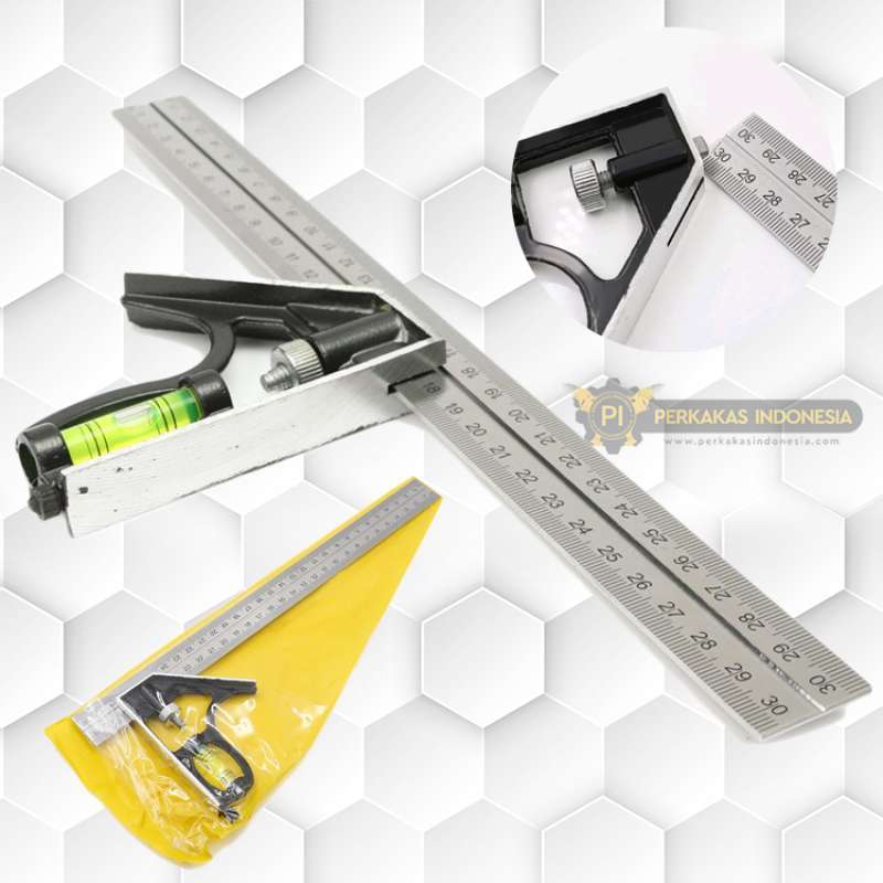 Jual Penggaris Siku L Waterpass 12 Inch 30Cm Penggaris Sudut Presisi ...