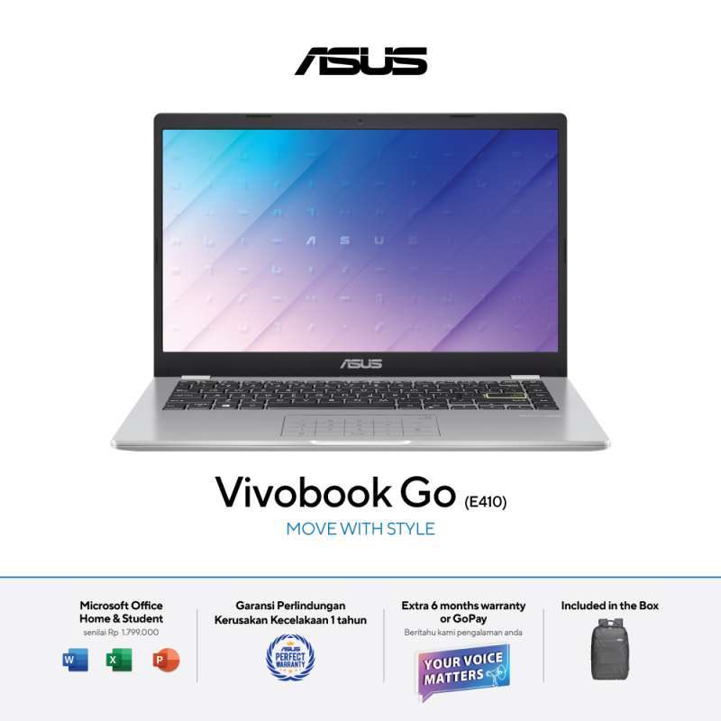 Jual ASUS VivoBook E410KAO-VIPS652 [Intel® Pentium® Silver N6000 ...