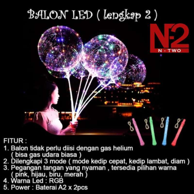 Jual Balon Lampu LED RGB 3 Mode Lengkap di Seller Bora - Wanajaya, Kab ...