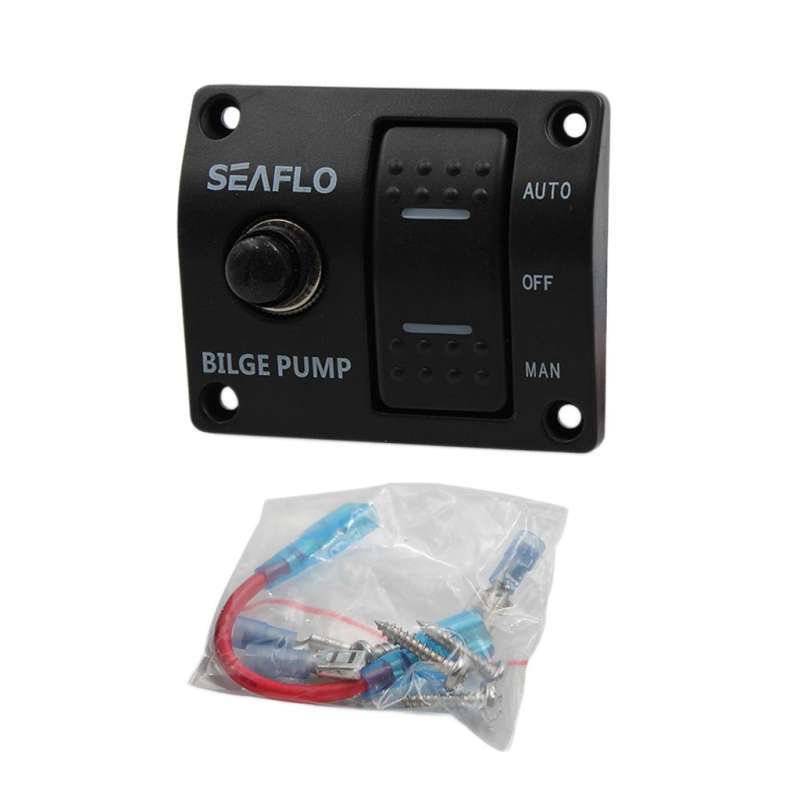 Jual SEAFLO 3-Way Bilge Pump Switch Panel Automatic/Off/Manual with ...