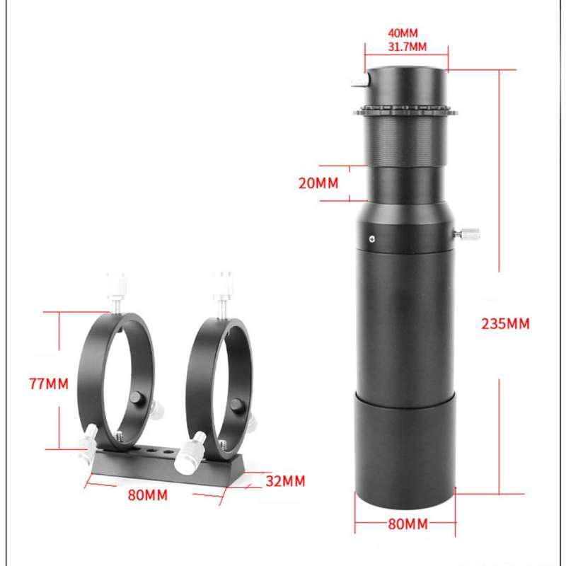 Jual 50mm Ccd Imaging Guide Scope Finderscope + Bracket For Astro ...