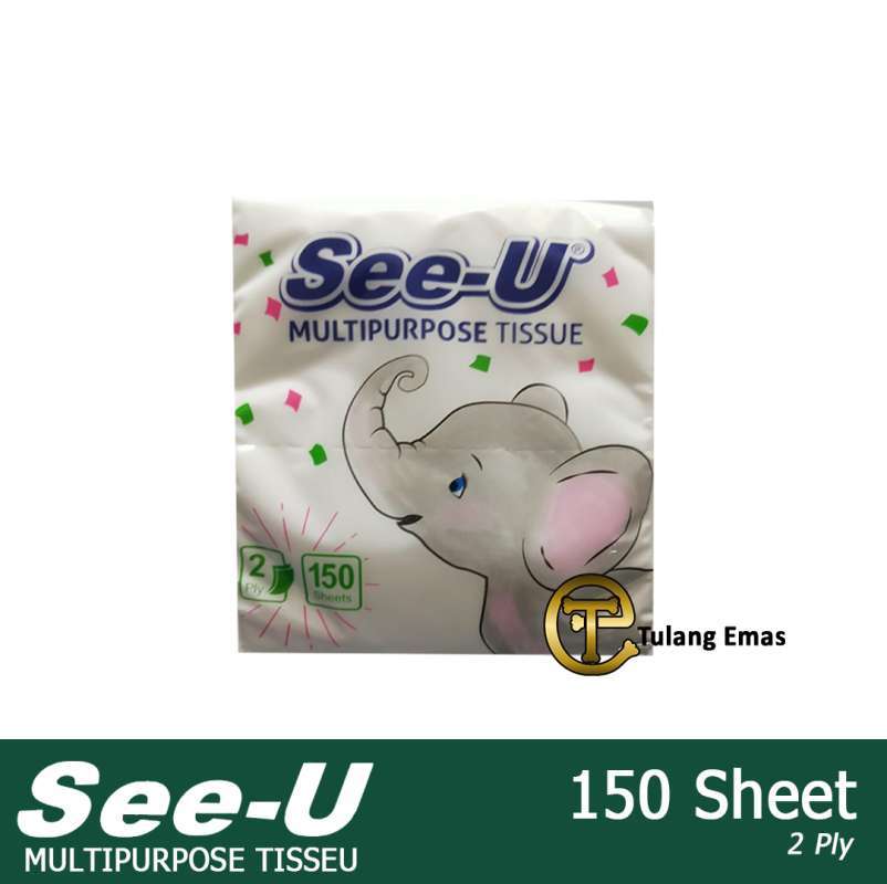 Promo SEE U tissue Pop Up Multiporpose 150 Sheet satuan Diskon 16% di ...