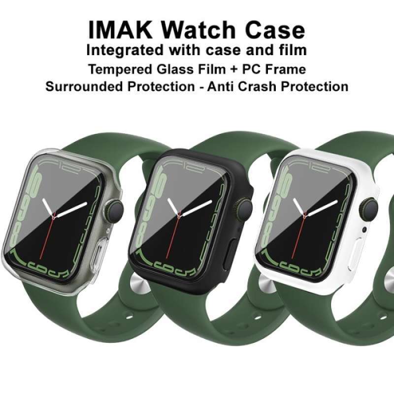 Jual Case Casing Apple Watch 41mm/45mm SERIES 7 Watch - Black, 41mm ...