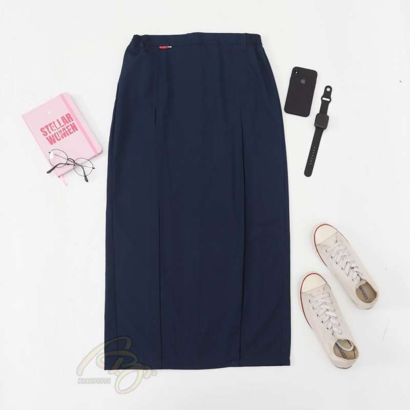 Jual Seragam sekolah SMP Rok span Biru panjang | Rok span SMP Biru - L ...