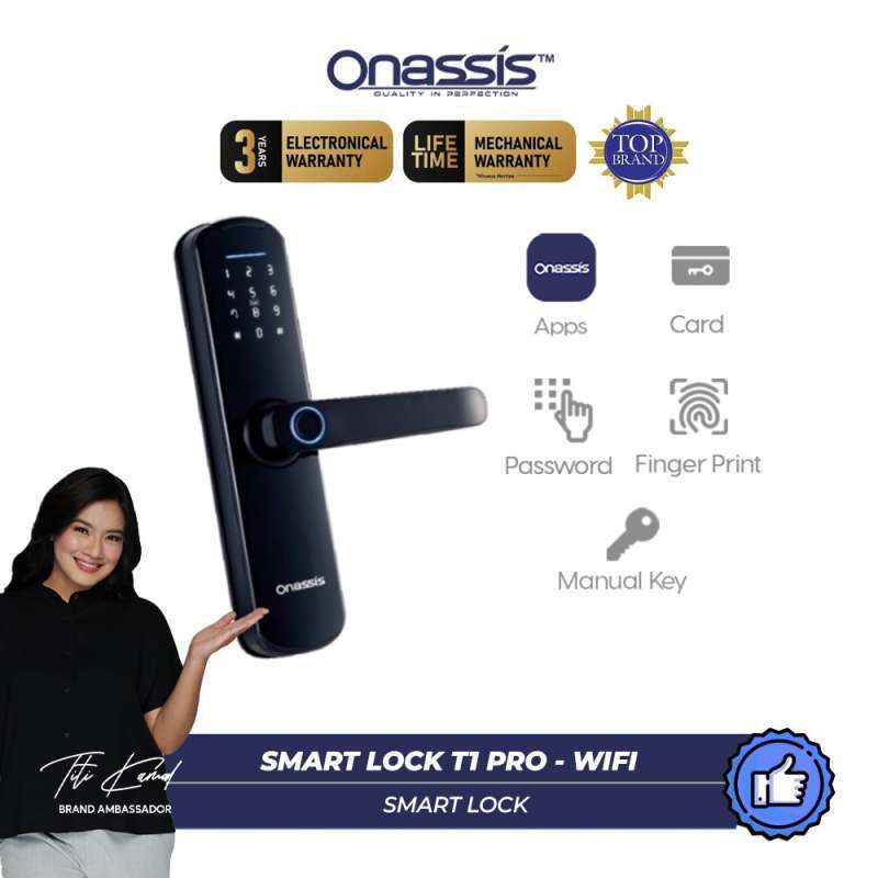 Promo ONASSIS SMART LOCK T1 PRO WIFI Diskon 51% di Seller Onassis ...
