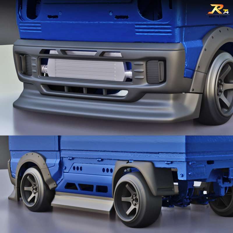 Jual Wpl D12 Body Kit B004 By Blackbox Design Plus Velg Dan Ban - Rc ...