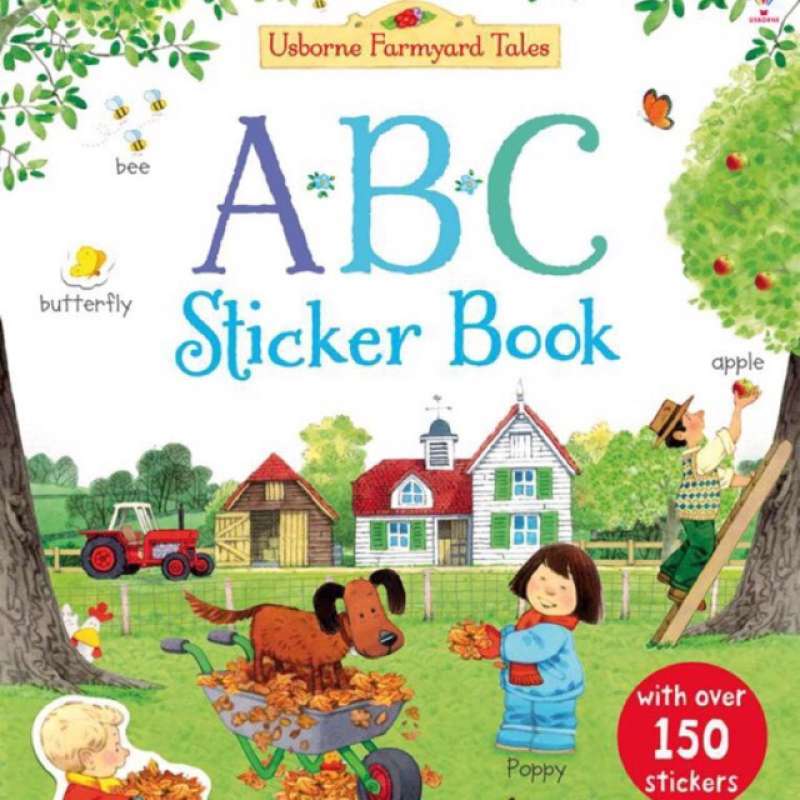 Jual Usborne A B C Sticker Book - Alphabet Buku Import Huruf Learning ...