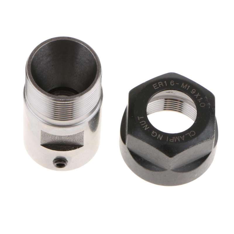 Jual ER16 8mm Collet Clamping Nut Chuck Motor Shaft Extension Rod CNC ...