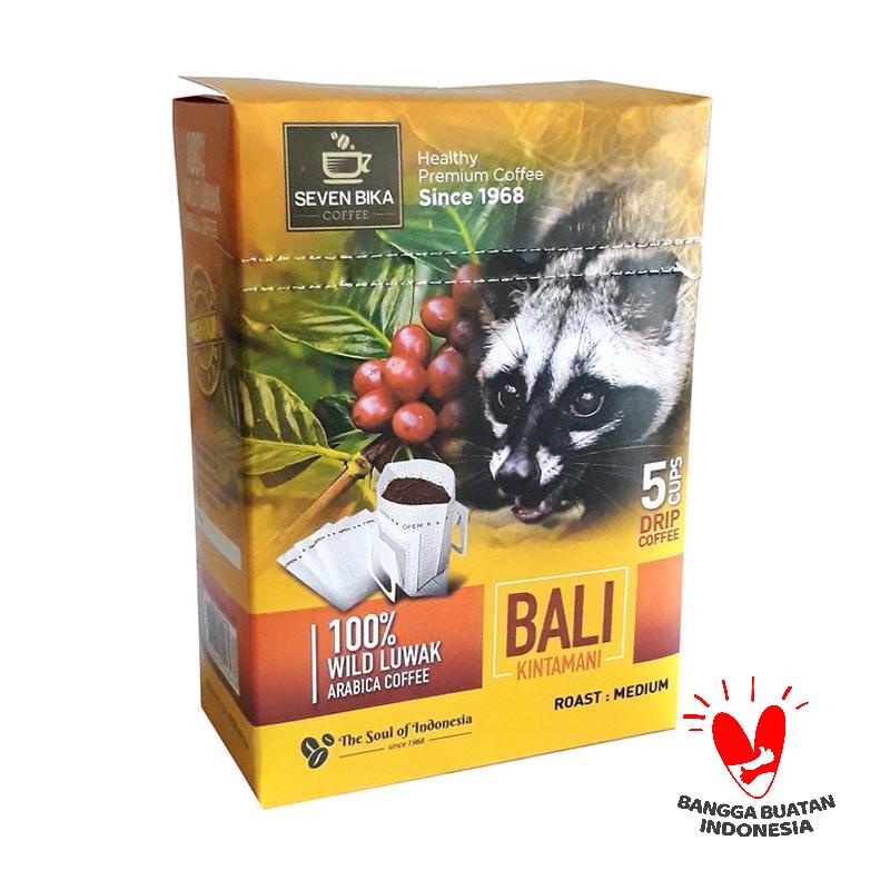 Jual Seven Bika Coffee DRIP Seven Bika BALI Pure wild Luwak Arabica ...