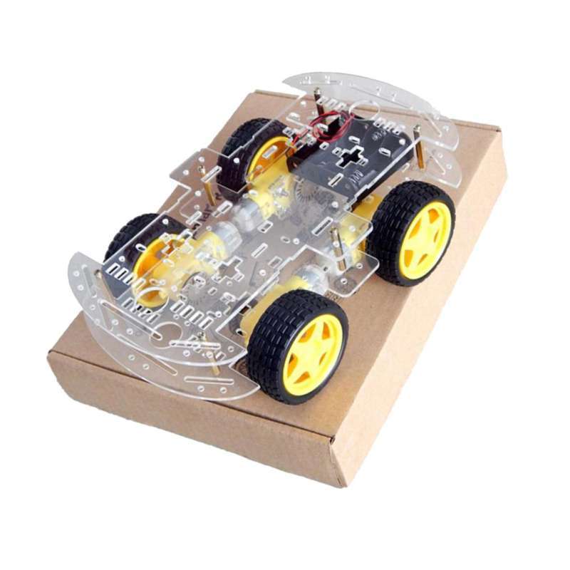 Jual 4WD Smart Robot Car Chassis Kit Speed Encoder for DIY di Seller ...
