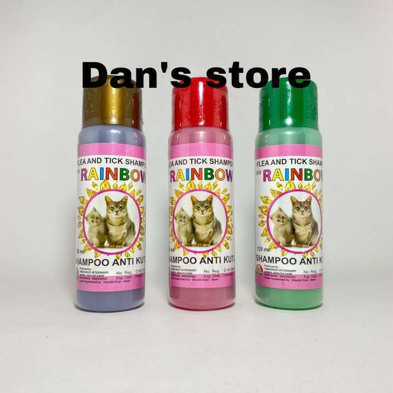 Jual Rainbow Cat Shampoo 125ml - Sampo Kucing Sampo Basmi Telur Kutu ...
