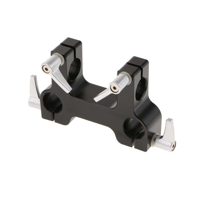Jual Offset Riser Rail Block Rod Clamp 4 Pcs 15mm Rods DSLR Rig Rail di ...