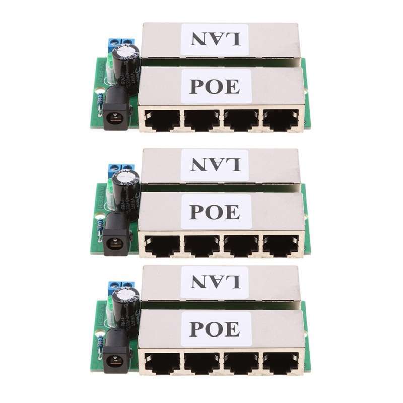 Promo 3x Poe Power Supply Module Injector For Ethernet Network Bridge ...