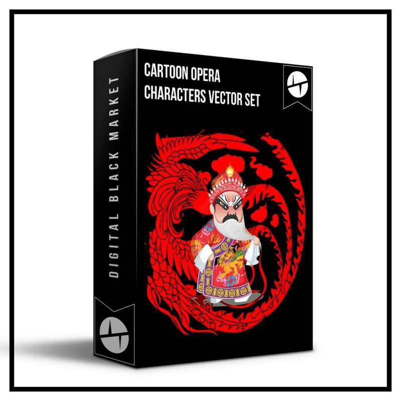 Jual Cartoon Opera Characters Vector Set - Coreldraw di Seller DIGITAL ...