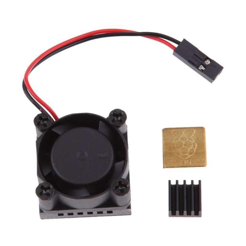 Jual Cooling Fan Kit Fans With Aluminum Heatsinks Module For Raspberry ...