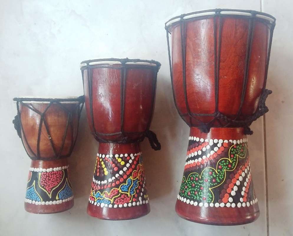 Promo Alat Musik Jimbe 40cm Kendang Djembe Bali Diskon 5% Di Seller ...