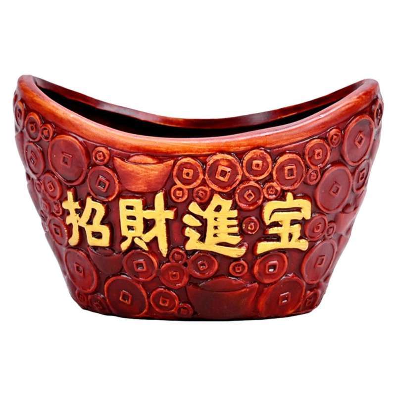 Promo Feng Shui Vase Wealth Fortune Plant Cacti Planter Pots Flower Pot ...