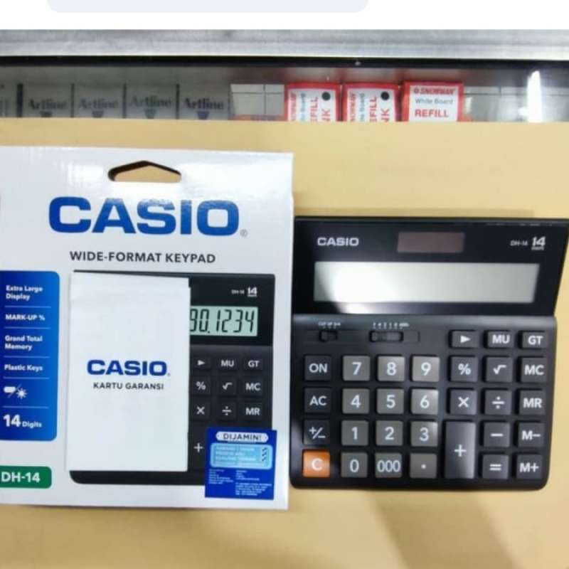 Jual Kalkulator DH 14 casio 14 Digit Calculator Original 100 % ORIGINAL di Seller Toko_Ramai ...