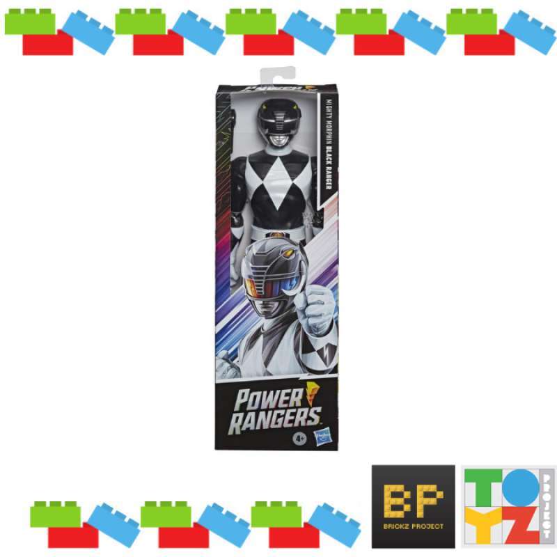 Jual Power Rangers Mighty Morphin Black Ranger 12-Inch Action Figure di ...