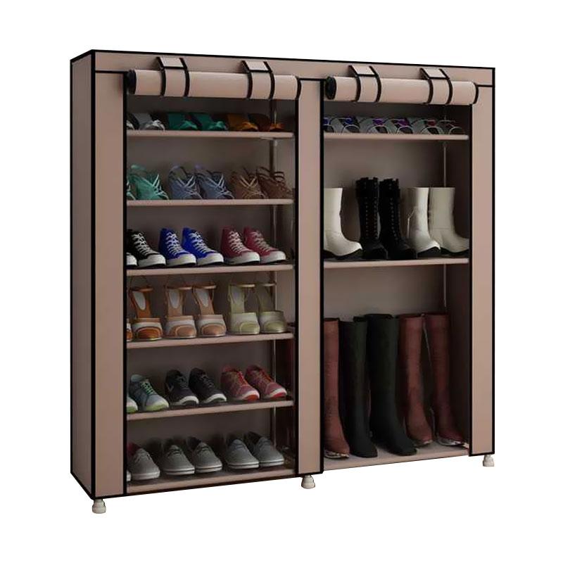 Jual Enable Home AK-W-09 Kabinet Susun Rakitan DIY Rak Sepatu - Coklat ...