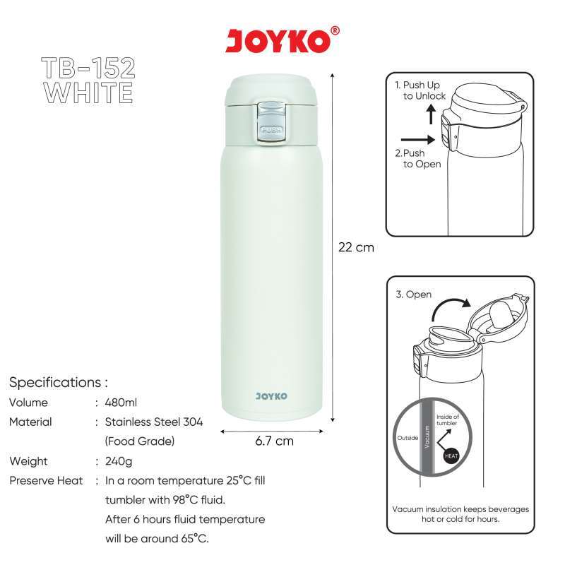 Jual Tumbler Botol Minum Stainless Steel Joyko Tb-152 ~ 153 Di Seller ...