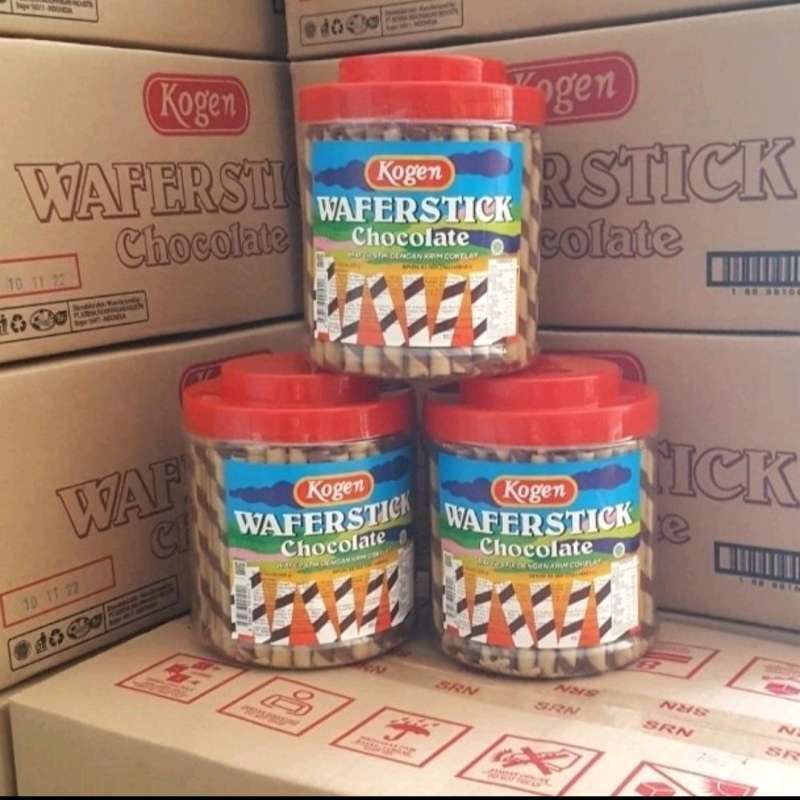 Jual Astor Kogen Chocolate Wafer Stick 600 gram ( 1 dus isi 6 Toples ...