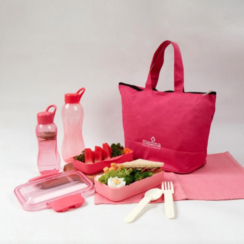 Jual Medina Plus Duo Mini Lunch Set - Pink di Seller TIRAMART HOME ...