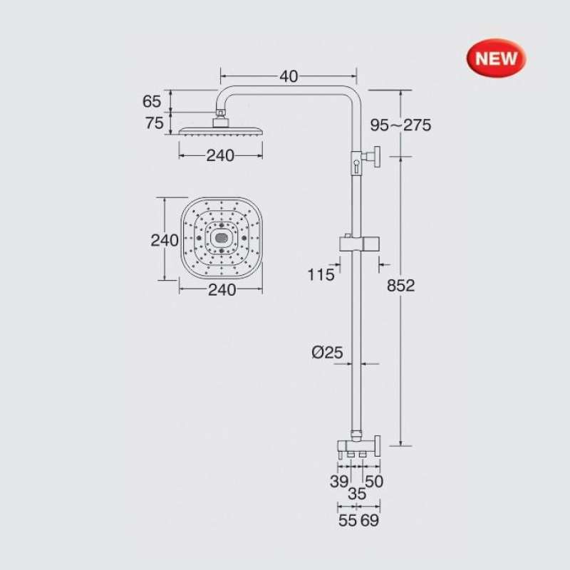 Jual Column Shower Set San-ei W7750-x Up Christine Di Seller Depo Pinangsia - Pinangsia, Kota ...