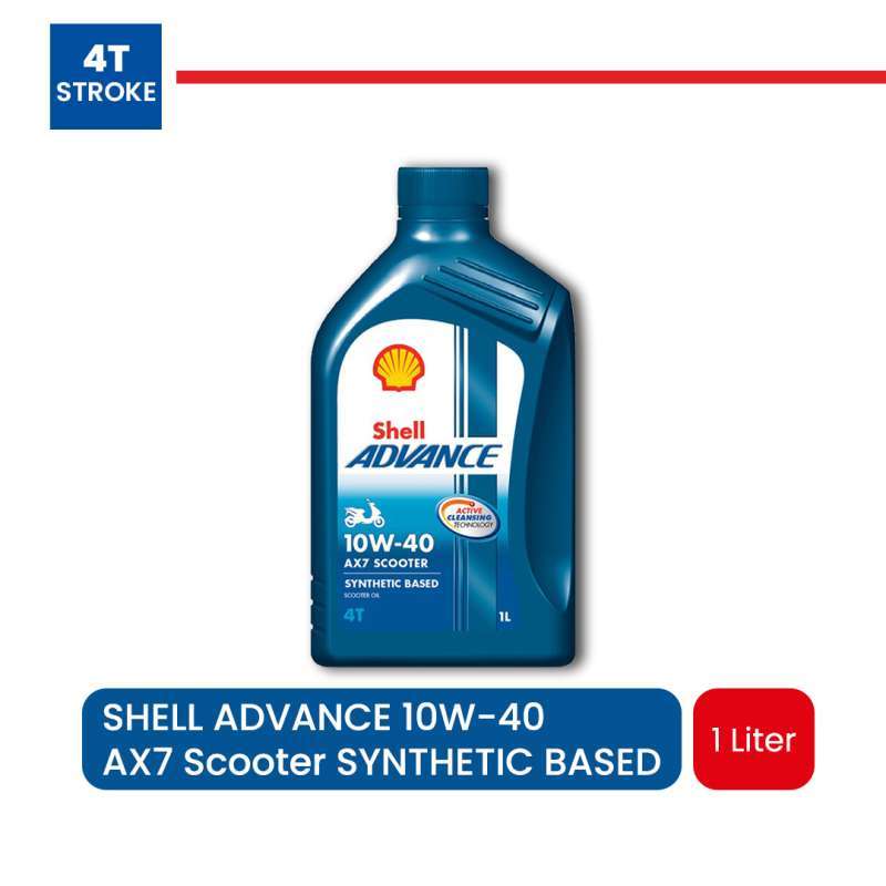 Promo Oli Motor Shell Advance AX7 Scooter Matic 10W-40 1L Diskon 30% di ...