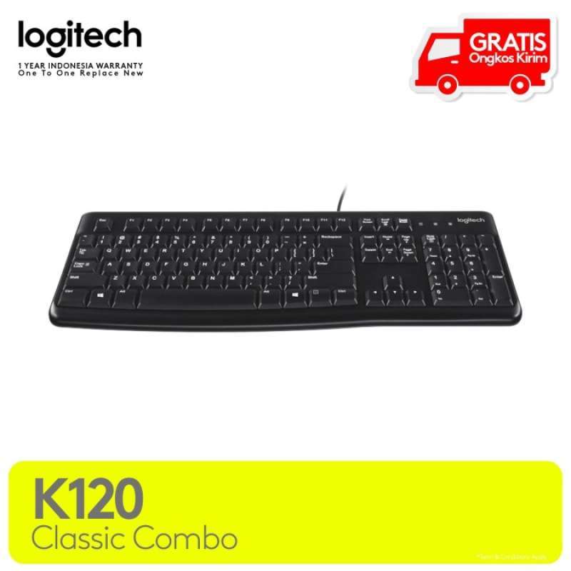 Jual Logitech K 120 USB Keyboard di Seller Albina Store - | Blibli