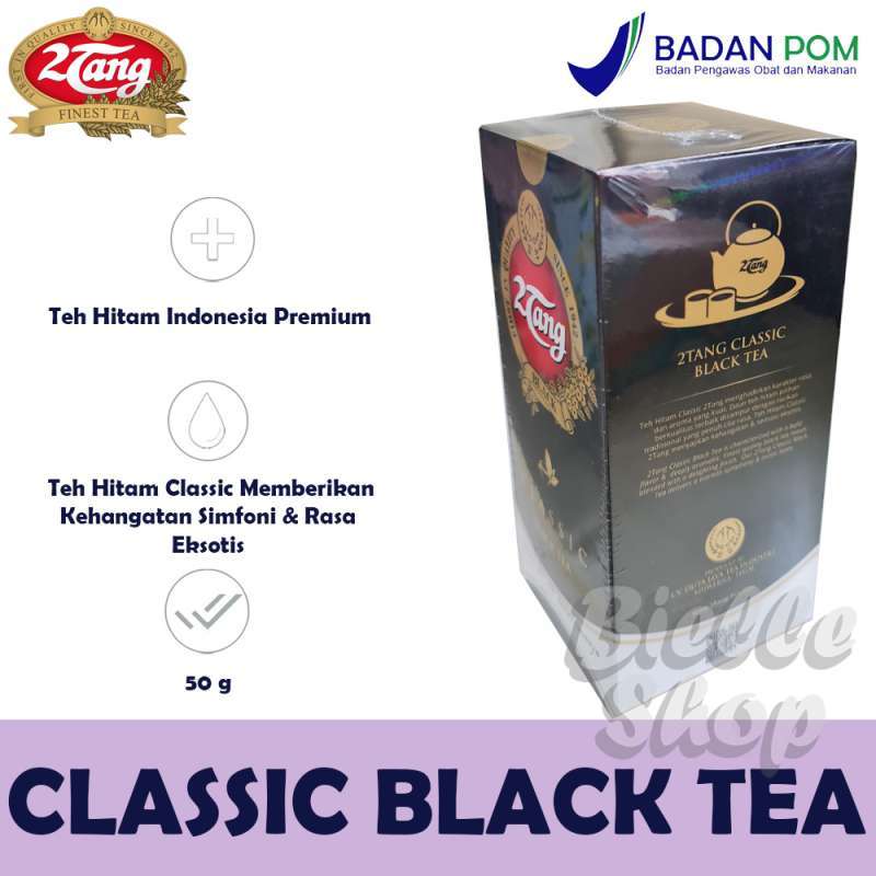 Promo 2Tang Classic Premium Black Tea Leaf Box 50gr - 2 Tang Klasik Teh ...
