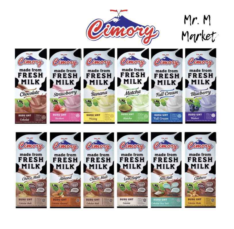 Jual Cimory Susu Uht Milk 250ml All Varian Full Cream Marie Chocolate ...