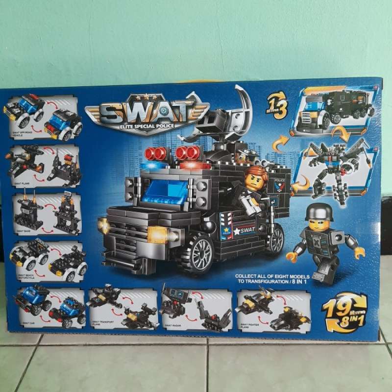 Jual MAINAN LEGO BRICK POLISI SWAT JEEP ROBOT MOBIL TRUCK TRAILER 19 IN ...