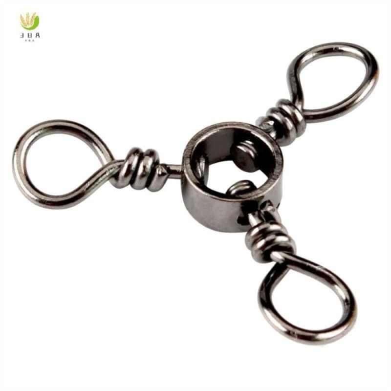 Jual 50Pcs 3 Three Way Swivel Rigs Stainless Steel Line Fishing Tack ...