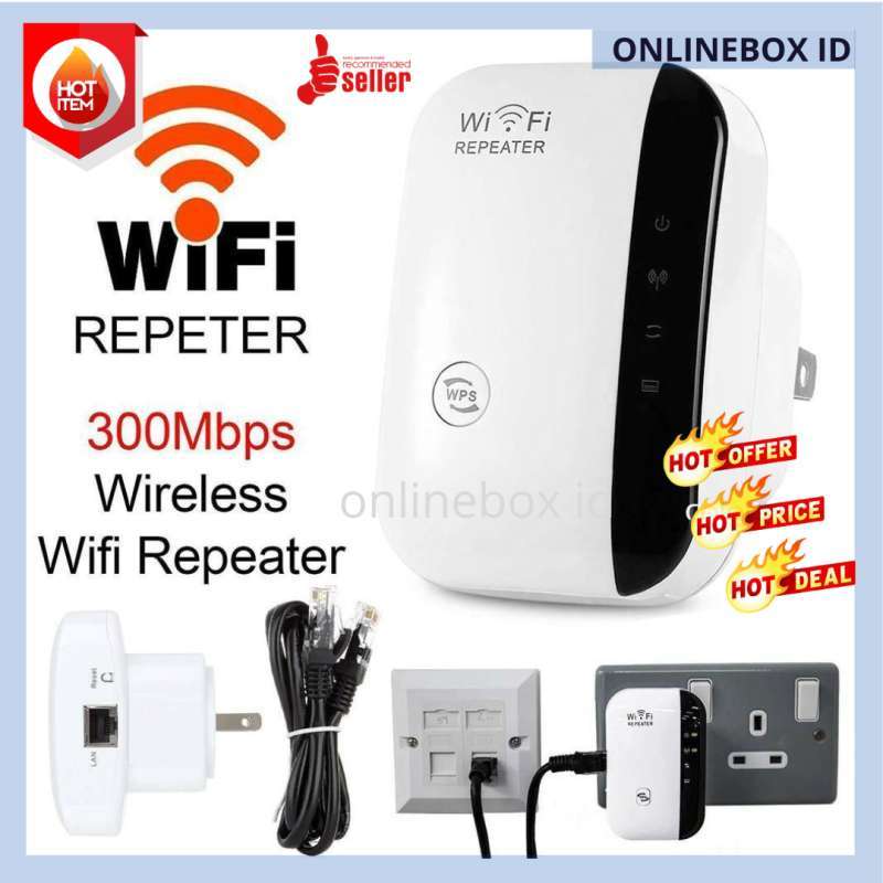 Jual WiFi Repeater Wifi Range Extender Router Relay 300Mbps di Seller ...