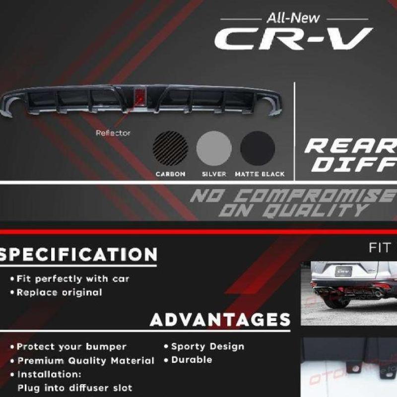 Jual Rear Diffuser Crv Turbo Carbon Otoproject Di Seller Bintang ...