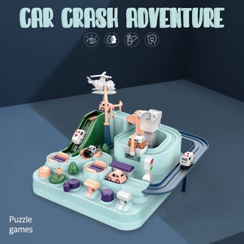 Jual Mainan Anak Jalur Rel Petualangan Mobil ~ Car Crash Adventure Di ...