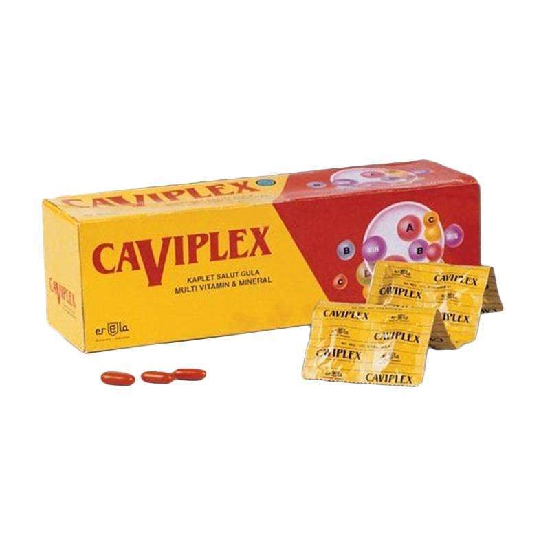 Jual Caviplex Box isi 100 Kaplet multivitamin dan mineral suplemen ...