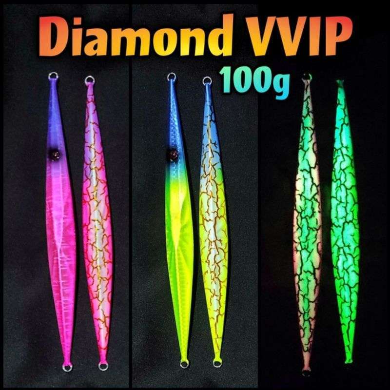 Jual Metal Jig 100g Diamond VVIP Master of Jigging - Rainbow di Seller ...