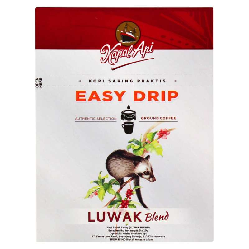 Jual Kapal Api Easy Drip Luwak Blend 5x10g Di Seller Alfamidi ...